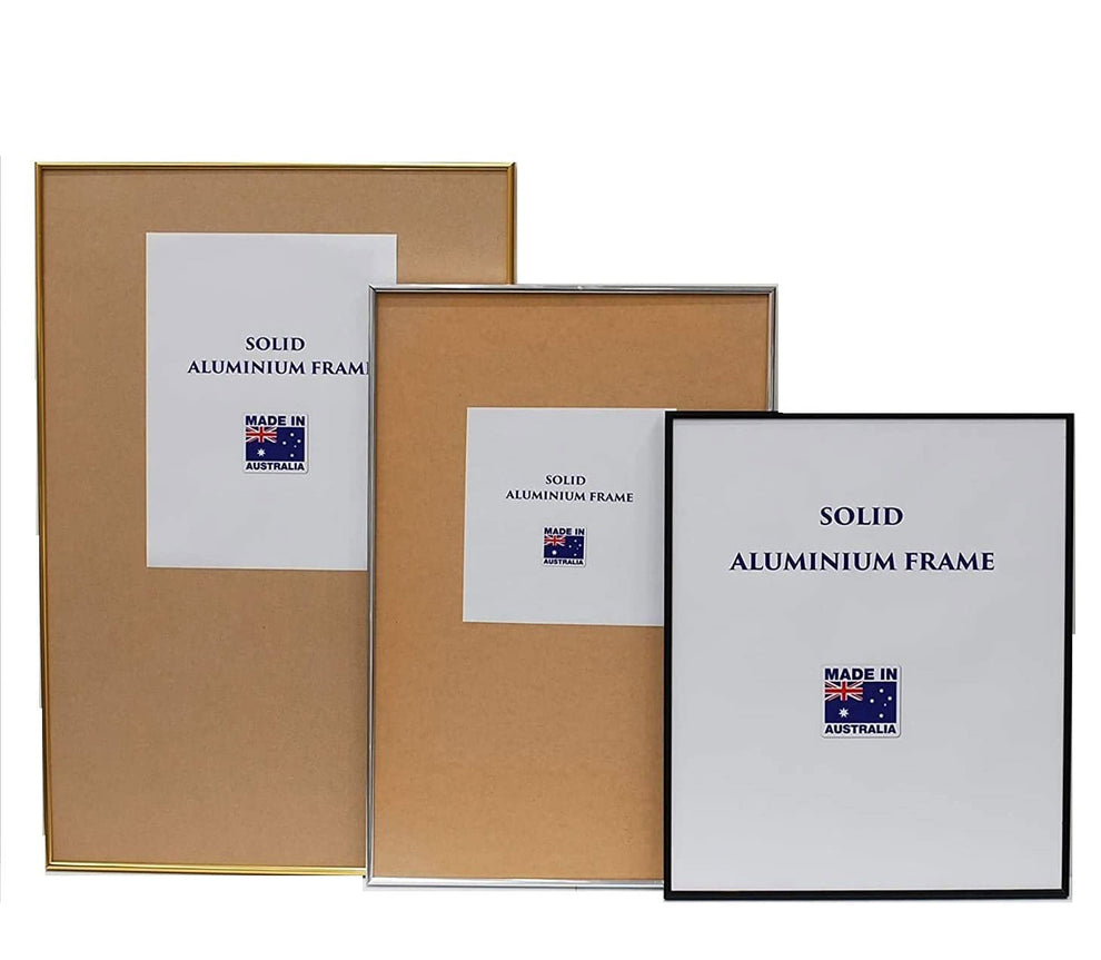 Aluminium Poster frame, photo frame, A0, A1, A2, A3, A4 size, Shiny Bl ...