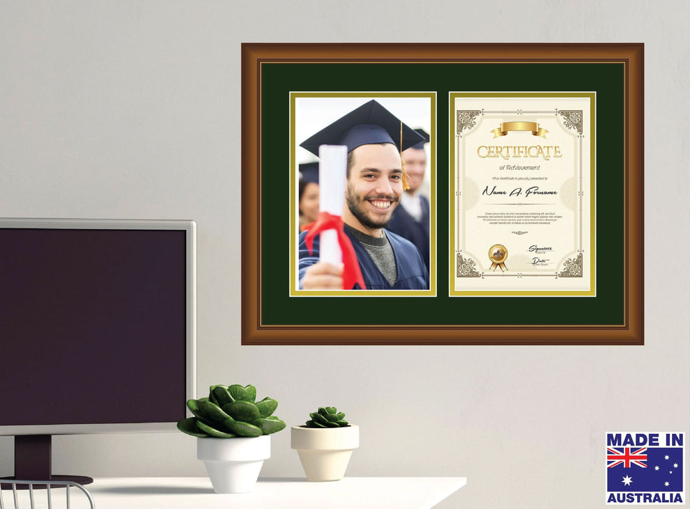 Certificate Frame - 2xA4 Windows - Double Mat – Art Print On Demand